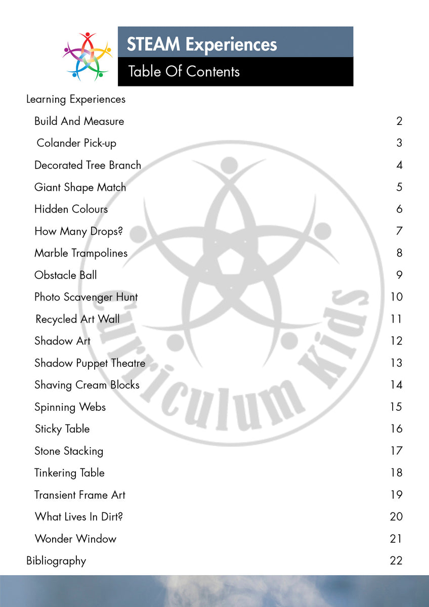 Learning Through Play: STEAM Experiences – Curriculum Kids